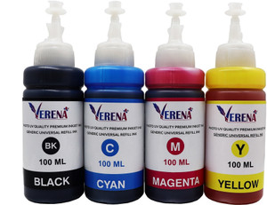 verena Refill Ink Compatible For Epson L350 Printers Black + Tri Color ...