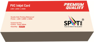 spotink White Blank PVC ID Cards for Inkjet Printers- Pack of 230 cards ...