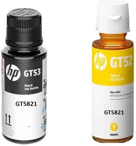 HP ORIGINAL INK BOTTLE DESK JET GT 5821 INK TANK PRINTER BLACK & Yellow ...