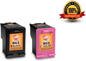 RPS 802 Black / 802 Color Black + Tri Color Combo Pack Ink Cartridge ...