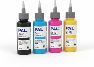 PAL GI-73 Black + Tri Color Combo Pack Ink Bottle - PAL : Flipkart.com