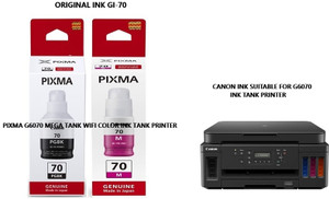 Pixma CANON ORIGINAL INK FOR G6070 MEGA TANK WIFI COLOR Ink Tank ...