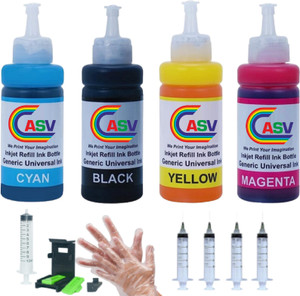 ASV Refill ink for HP 6075, 4178 Printer Use in 653 ink Cartridge Black ...