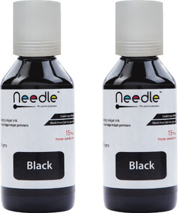 Needle 2 x 100ml Needle Ep Black - Twin Pack Ink Bottle - Needle ...