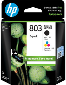 HP 803 Black + Tri Color Combo Pack Ink Cartridge - HP : Flipkart.com