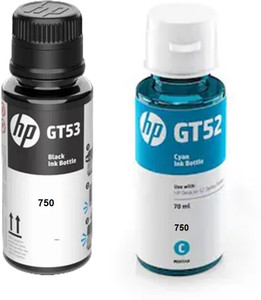 HP ORIGINAL INK BOTTLE FOR HP 750 ALL IN ONE Black & Cyan SMART TANK ...