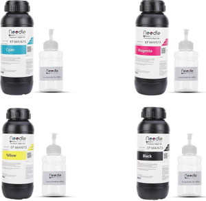 Needle CISS Ink-Tank Printers Black + Tri Color Combo Pack Ink Bottle ...