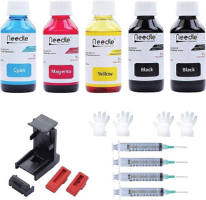Needle 5x100 gms Ink Refill with Suction Tool for Cartridge Printers ...