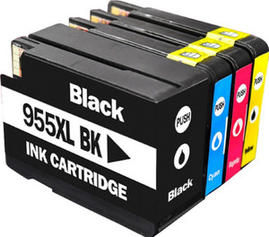 HYNEAR 955 XL Ink Cartridg Black + Tri Color Combo Pack Ink Cartridge ...