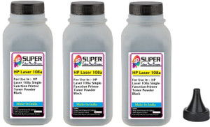 SUPERC HP Laser 108a Series Printer Toner Powder Pack Of 3 Bottle With ...