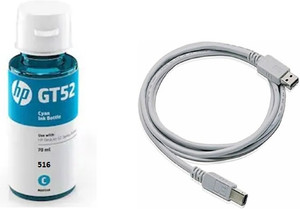 HP ORIGINAL INK BOTTLE 516 INK TANK PRINTER FREE 1.5 MTR PRINTER CABLE ...