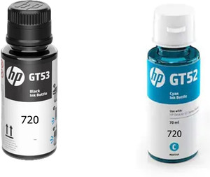 HP ORIGINAL INK BOTTLE FOR HP 720 ALL IN ONE Black & Cyan SMART TANK ...