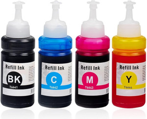 Ang Refill Ink for Use in L361 Printer - 70gms Pack of 4 Each Tri-Color ...