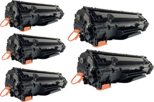 JET TONER Black Toner Cartridge ( Pack of 5 ) Compatible for MF3010 ...
