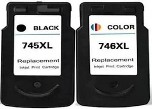 INKTECH PG745XL Black + Tri Color Combo Pack Ink Cartridge - INKTECH ...