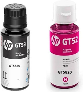 HP ORIGINAL INK BOTTLE FOR HP GT 5820 INK TANK PRINTER BLACK & Magenta ...