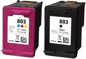 INKTECH 803 BLACK Black + Tri Color Combo Pack Ink Cartridge - INKTECH ...
