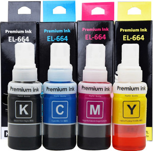 GREENBERRI T664 Ink For L130,L380,L210,L220,L310, L350Printers - (C/M/Y ...