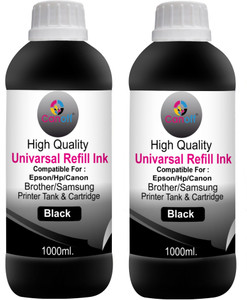 canoff 011BK/012 refill ink bottle (1Ltr.) for epson printer L8180 ...