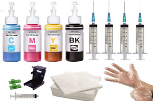 Salty Refill ink With Syringe & Suction Tool Kit Black + Tri Color ...