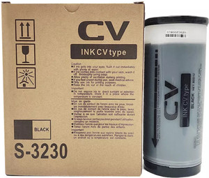 FTC CV Ink for RISOO 3230/3130/3030 Duplicator PACK OF 2 Black Ink ...