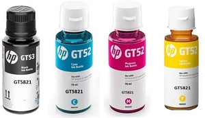 HP ORIGINAL INK BOTTLE FOR GT5821 INK TANK PRINTER FOUR COLOR COMBO ...