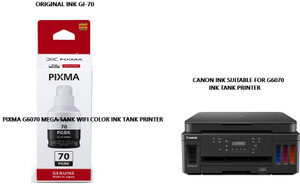 Pixma CANON ORIGINAL INK FOR G6070 MEGA TANK WIFI COLOR Ink Tank ...