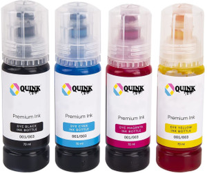 QUINK New Ink 001/ 003 for Epson L3110,L3150,L5190,L1110,L4150,L6170 ...