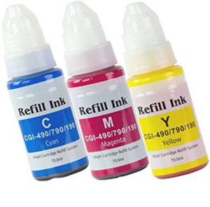 HYNEAR GI 790 Refill Ink Bottles [Set of 3] for Canon Printers-70ML Tri ...