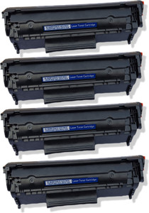 smartprint 2900b/12a/Q2612a printer cartridge (pack of 4) Black Ink ...