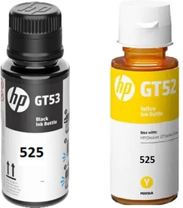 HP INK BOTTLE FOR HP 525 Original ALL IN ONE Black & Yellow SMART TANK ...