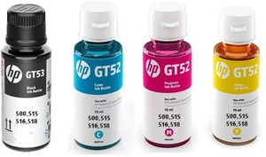 HP INK BOTTLE FOR HP 500,515,516,518 INK TANK PRINTER FOUR COLOR COMBO ...