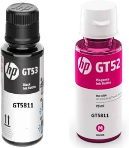 HP DESK JET GT 5811 Black & Majena Original ink Bottle Black - Twin ...
