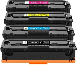 trendvision 215A Toner Cartridge Compatible for Black + Tri Color Combo ...
