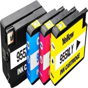 canoff 955 Ink Black + Tri Color Combo Pack Ink Cartridge - canoff ...