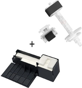 PRINTER PARTNER Waste Ink Pad & Paper Pickup Roller Set Combo Ep L210 ...