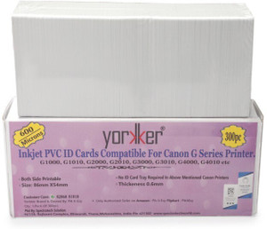 Yorkker Inkjet ID Cards Pack of 300 Compatible with Can Printers (600 ...
