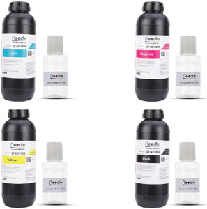 Needle Ink-Tank Printers (1 Litre) Black + Tri Color Combo Pack Ink ...