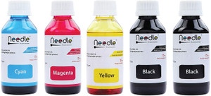Needle 5 x 100 ml Cartridge Inkjet printer compatible refill ink for ...