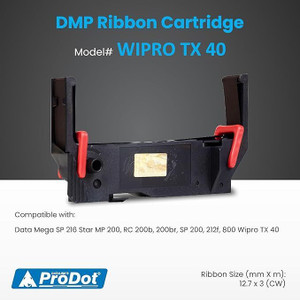 PRODOT ProSeries Dot Matrix Ribbon Cartridge Compatible with WIPRO TX ...