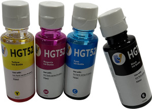 UV Refill Ink GT51 GT52 Compatible For HP GT5810 GT5820 Smart Tank 515 ...