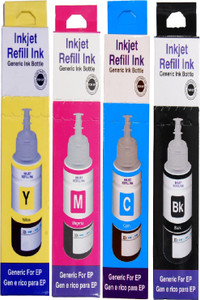 Ang Refill Ink for Use in L361 Printer - 70gms Pack of 4 Each Tri-Color ...