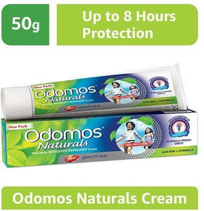 Dabur Odomos Naturals Mosquito Repellent Cream 50G Clinically Tested ...