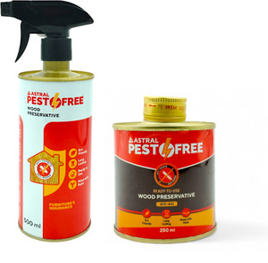 astral PestoFree Termite Wood Preservative 500ml Spray + 250ml Refill ...