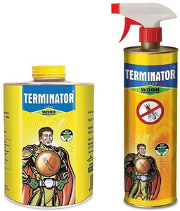 Terminator Termite Killer Wood Preservative 500 ml Spray + 500 ml ...