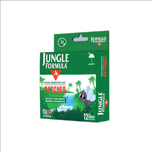 JUNGLE FORMULA Natural Repellent Mosquito Patches, 12 Hours Protection ...