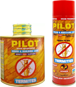 Pilot Termite Killer Wood Preservative 320 ml Spray + 500 ml Refill + 3 ...