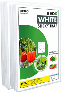 HEDO A4 Size White Sticky Trap For Farm & Garden For Insects & Black ...