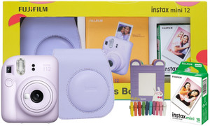 FUJIFILM Instax Mini 12 Happiness Box (40 Shots, Carry Case, Bunting ...