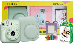 FUJIFILM Instax Mini 12 Happiness Box (40 Shots, Carry Case, Bunting ...
